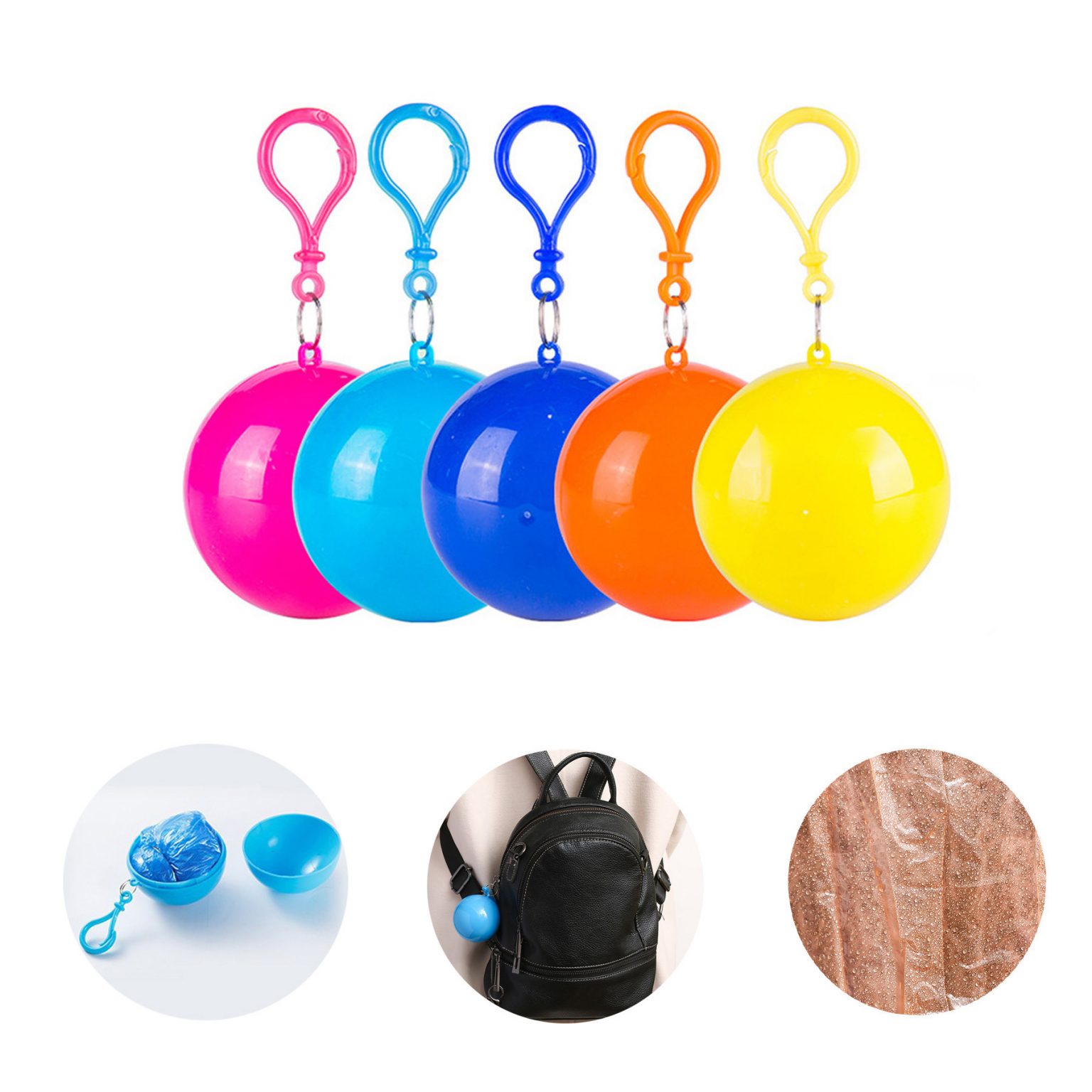 Disposable Rain Poncho Ball Keychain – Promosky Gifts Disposable Rain Poncho Ball Keychain – Promosky Gifts